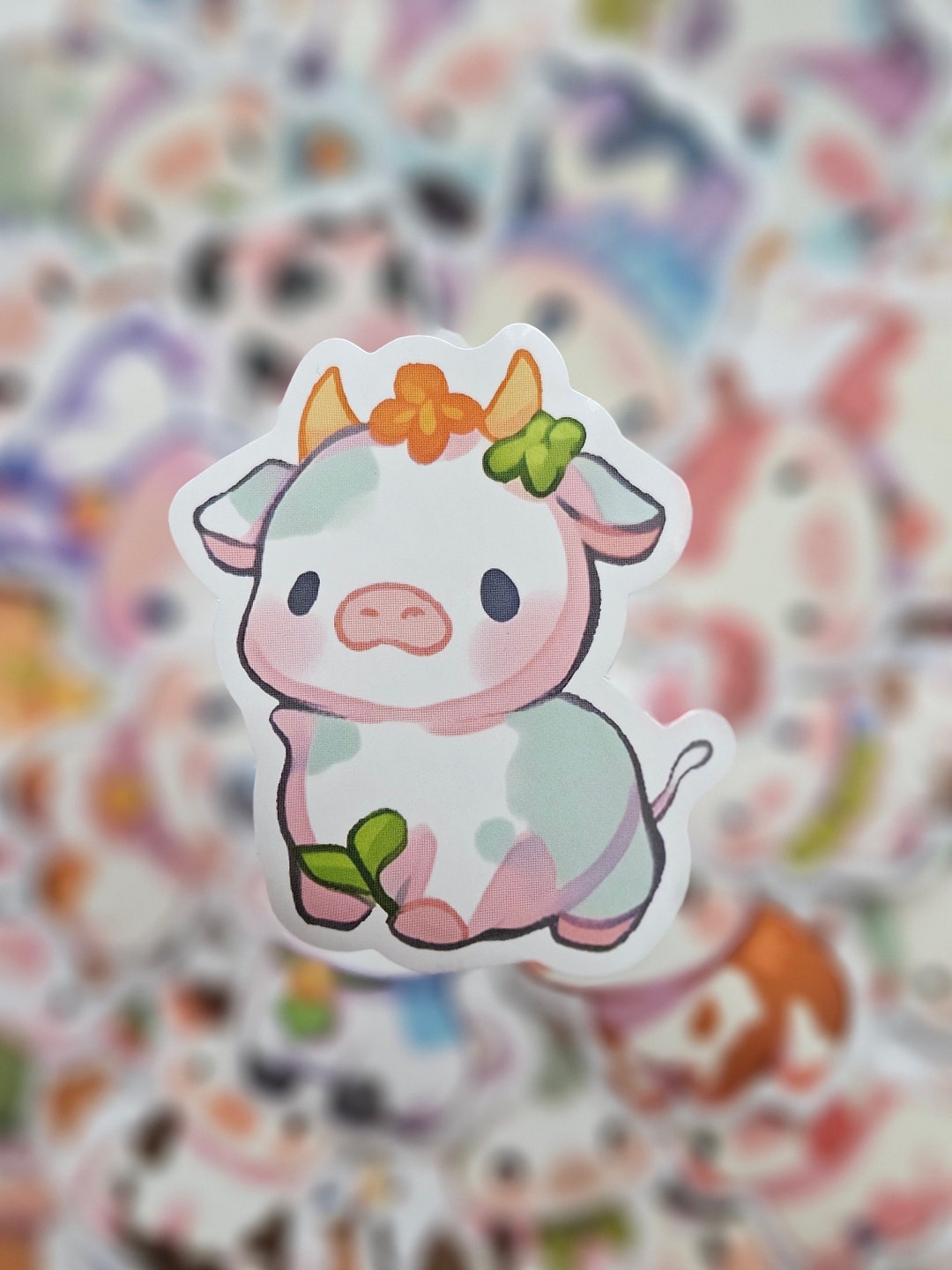 Cute Cow Stickers, Cow, Farm Animal, Farm Animals, Moo, Stickers ...