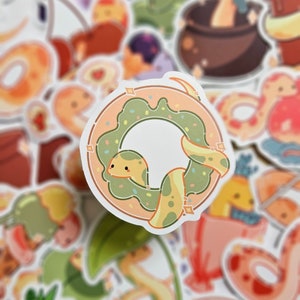 Cute Snake Stickers, Snake, Reptile, Waterproof Stickers, Waterproof ...