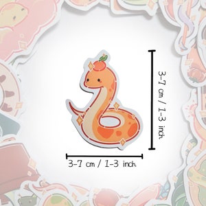 Cute Snake Stickers, Snake, Reptile, Waterproof Stickers, Waterproof ...