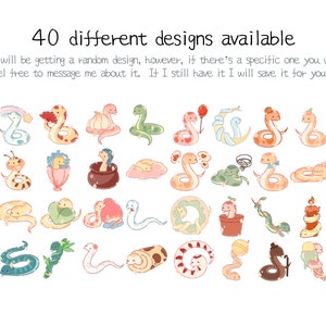Cute Snake Stickers, Snake, Reptile, Waterproof Stickers, Waterproof ...