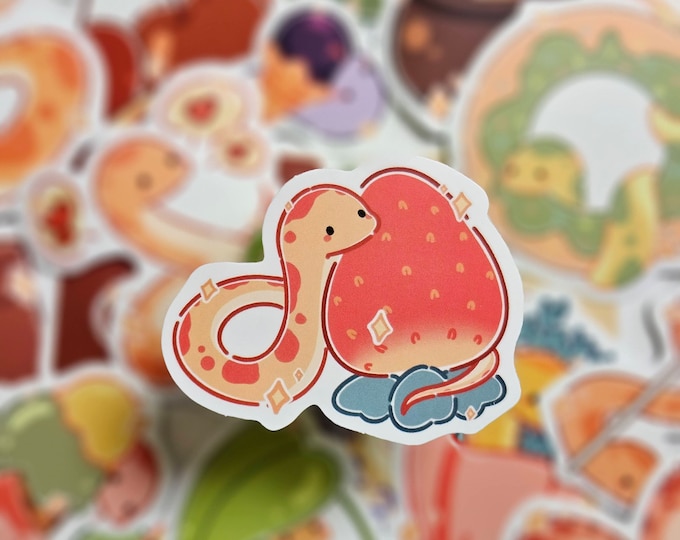 Cute Snake Stickers, Snake, Reptile, Waterproof Stickers, Waterproof ...