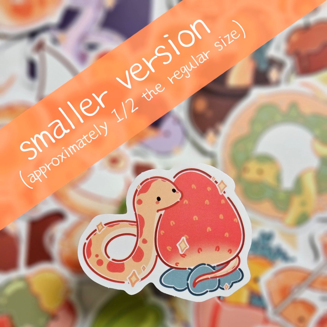 SMALL Cute Snake Stickers, Snake, Reptile, Waterproof Stickers ...