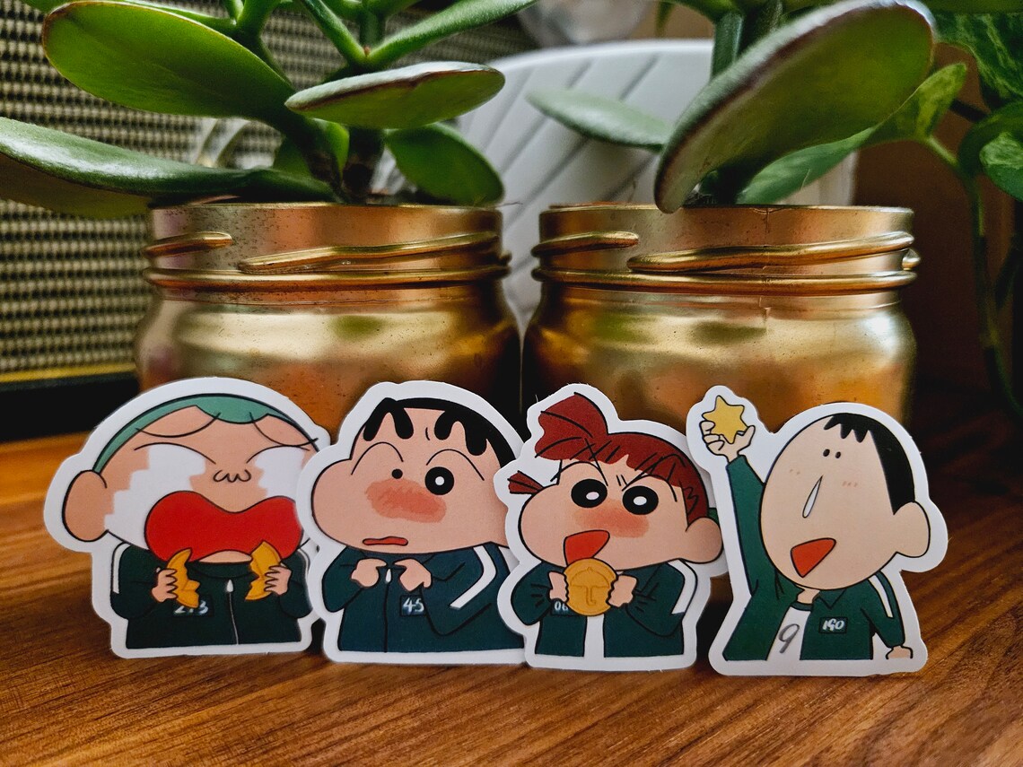 Cute Crayon Shin-chan Stickers, Shin Chan, Anime, Crayon, Waterproof ...