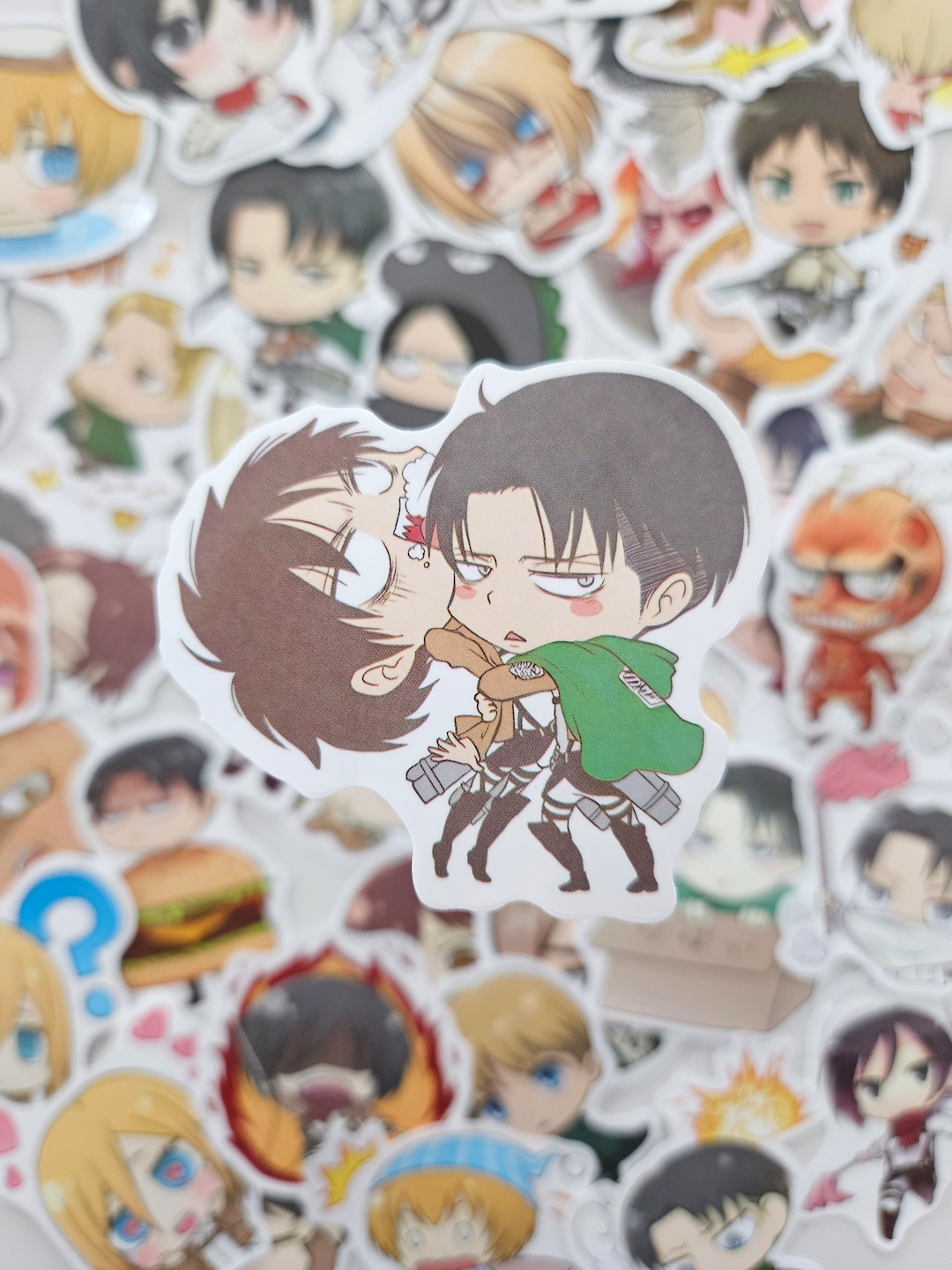 Cute Attack on Titan Stickers, Anime, Titan, Waterproof Stickers ...