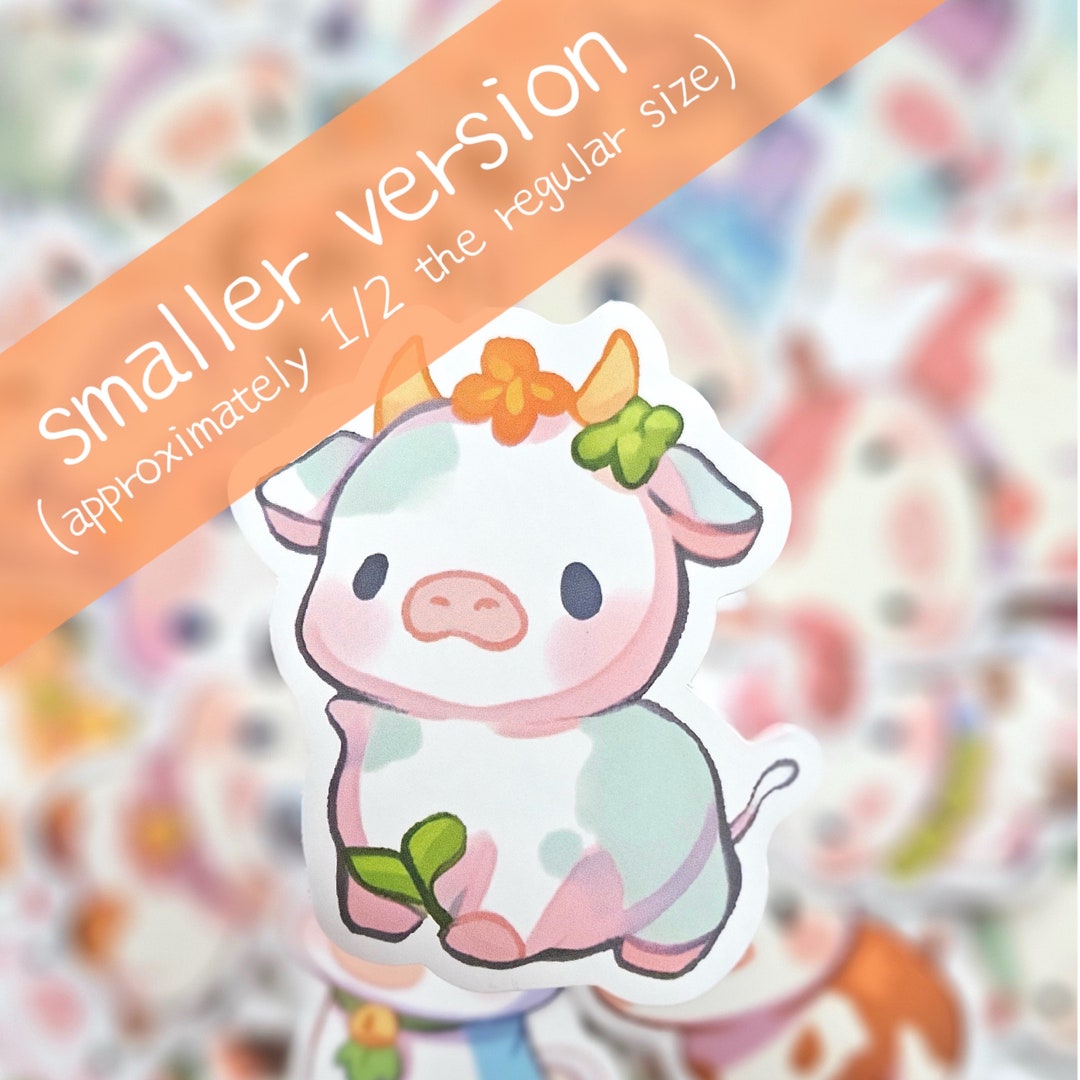 SMALL Cow Stickers, Cow, Farm Animal, Farm Animals, Moo, Stickers ...