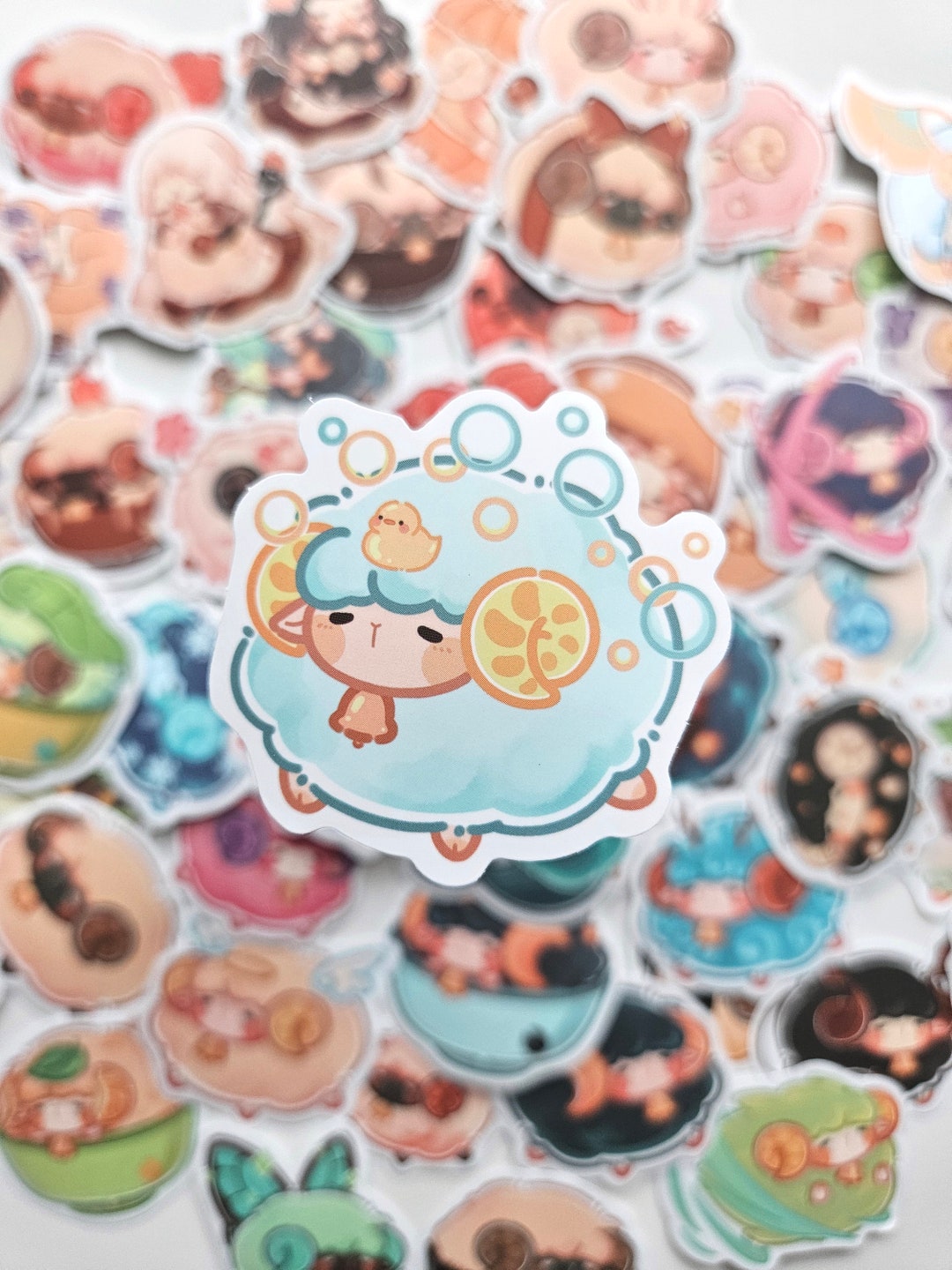 Cute Sheep Stickers, Animal, Waterproof Stickers, Waterproof, Kawaii ...