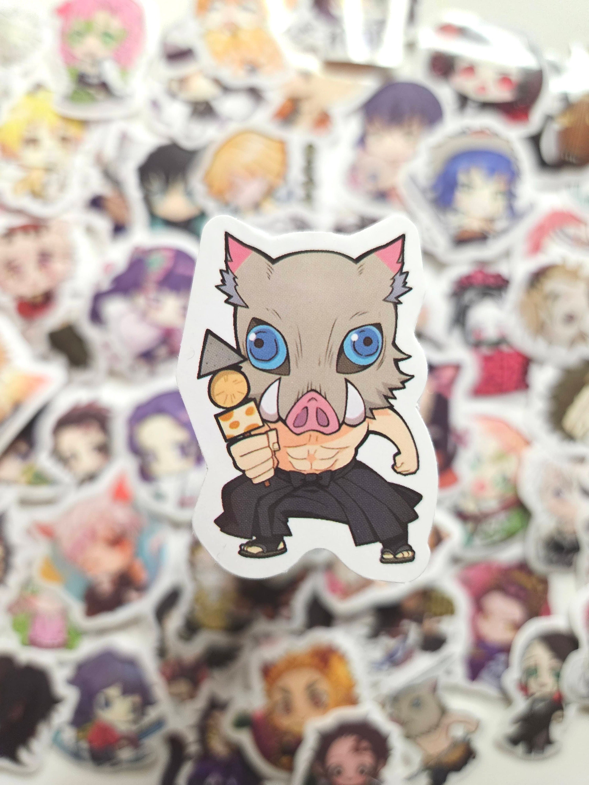 Cute Demon Slayer Stickers, Anime, Tanjiro, Nezuko, Waterproof Stickers ...