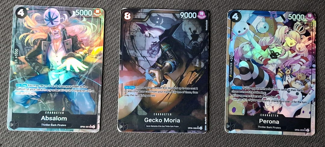 One Piece Proxy Card Holo - Absalom Gecko Moria Perona - OP06 Character ...