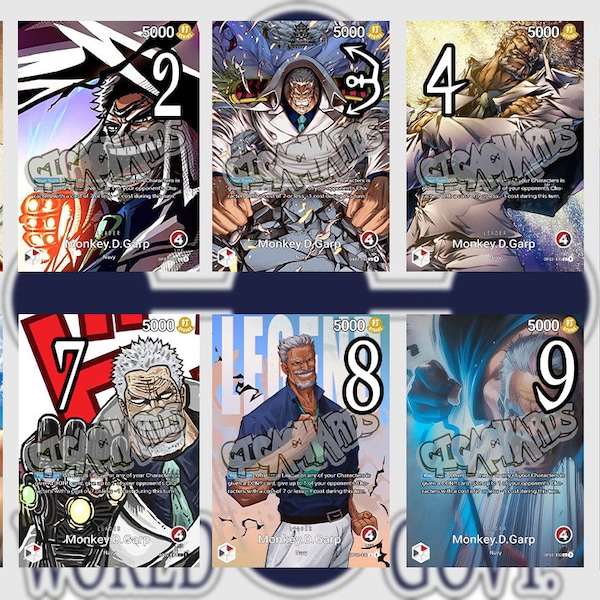 One Piece Custom Leader Cards - Etsy
