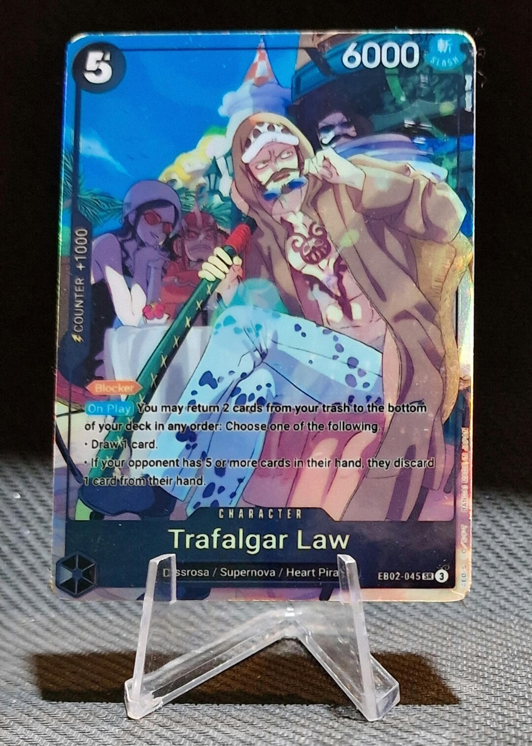 One Piece Proxy Card Holo - Trafalgar Law EB02-045 Character - Etsy