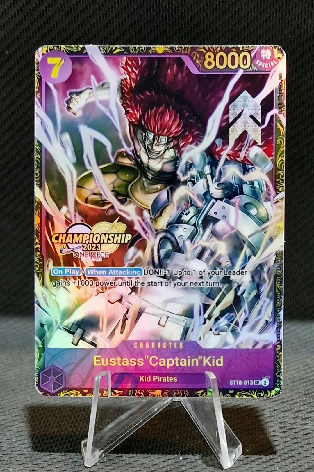 One Piece Proxy Card Holo - Eustass Kid ST10-013 Championship ...