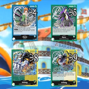 One Piece Leader Custom Card Trading Game Luffy Zoro Sanji Law Gear 5 ...