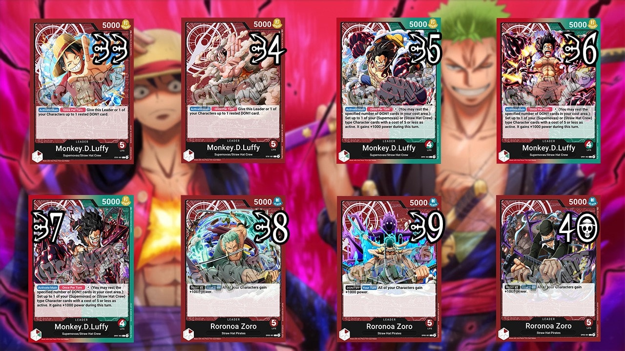 One Piece Leader Custom Card Trading Game Kaido King Queen Big Mom ...