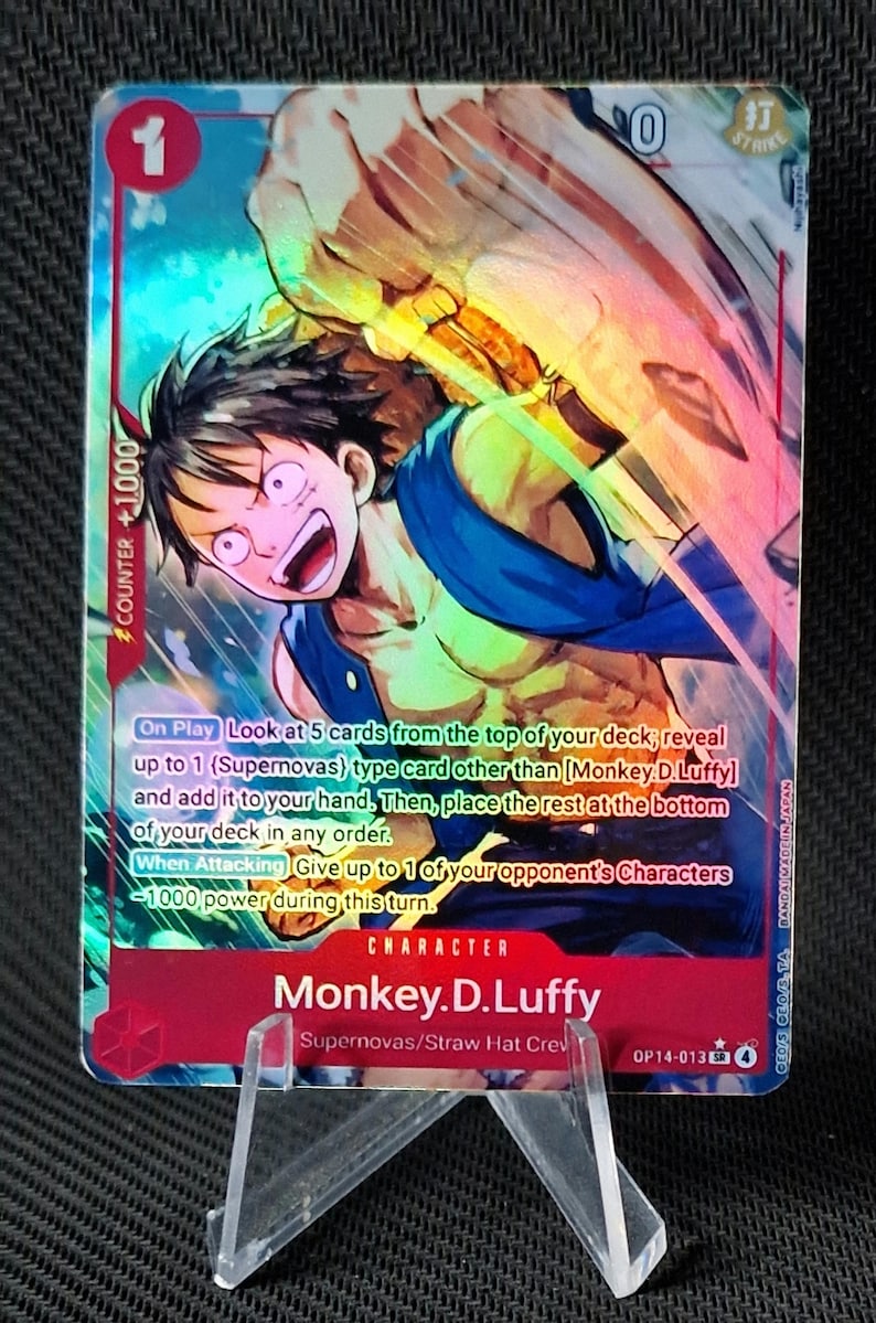 One Piece Proxy Card Holo - Trafalgar Law Monkey.d.luffy Roronoa Zoro ...