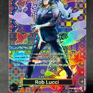 One Piece Proxy Card Holo - Rob Lucci OP03-092 Special Character OP05 ...