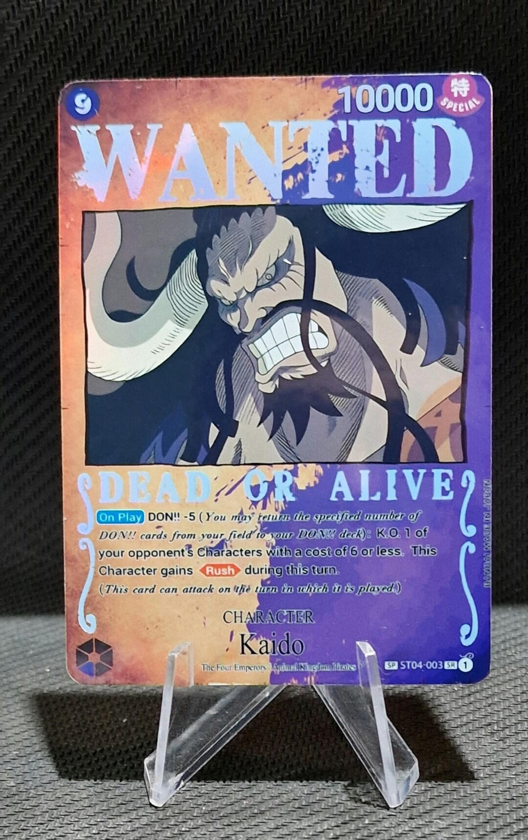 One Piece Proxy Card Holo - Kaido ST04-003 Character OP 03 Alt Art - Etsy