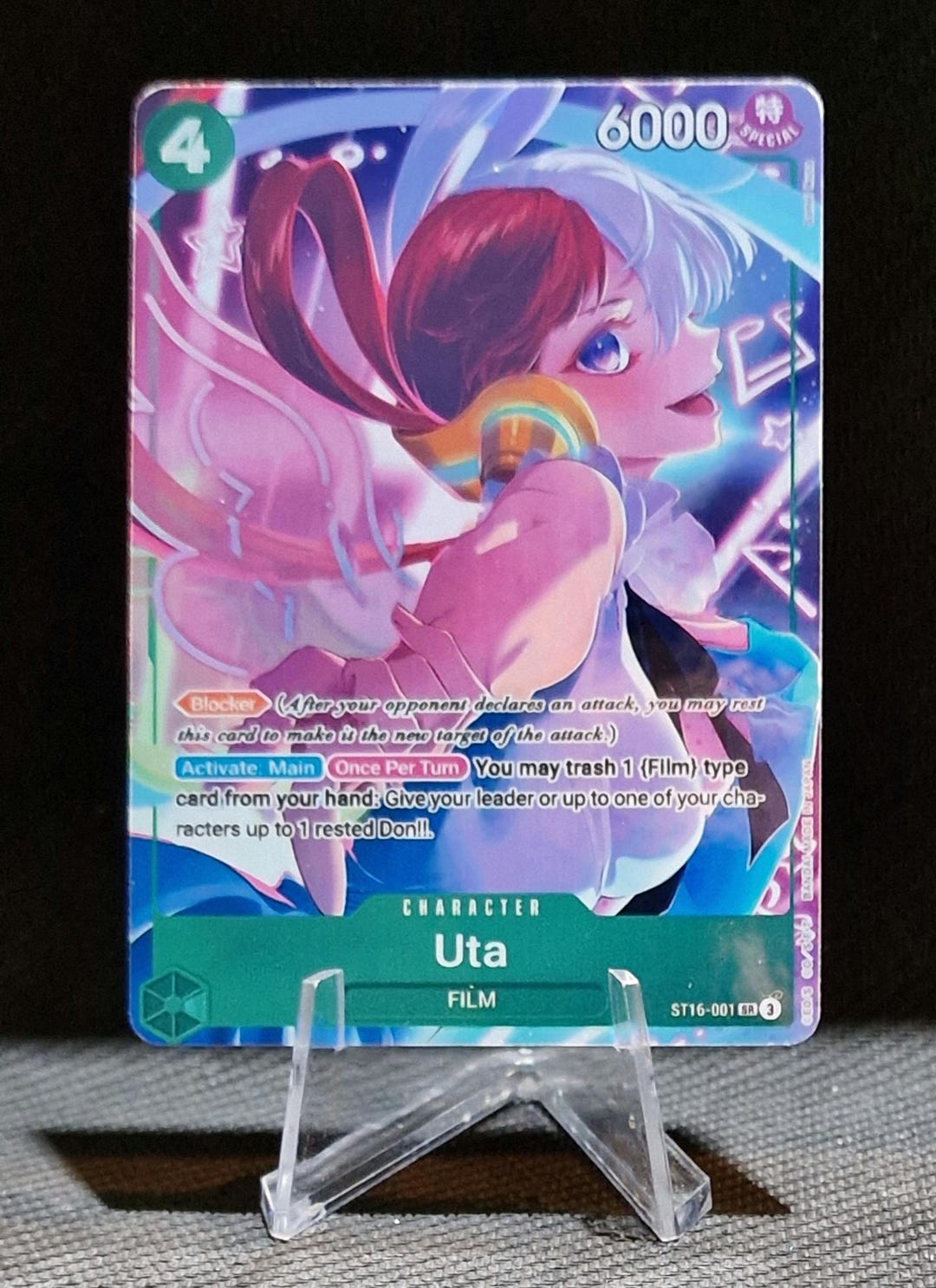 One Piece Proxy Card Holo - Uta ST16-001 Memorial Collection the Best - Etsy