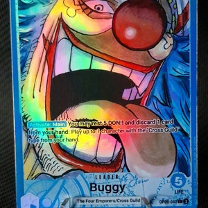 One Piece Proxy Card Holo - Buggy Leader OP09-042 Alt Art - Etsy