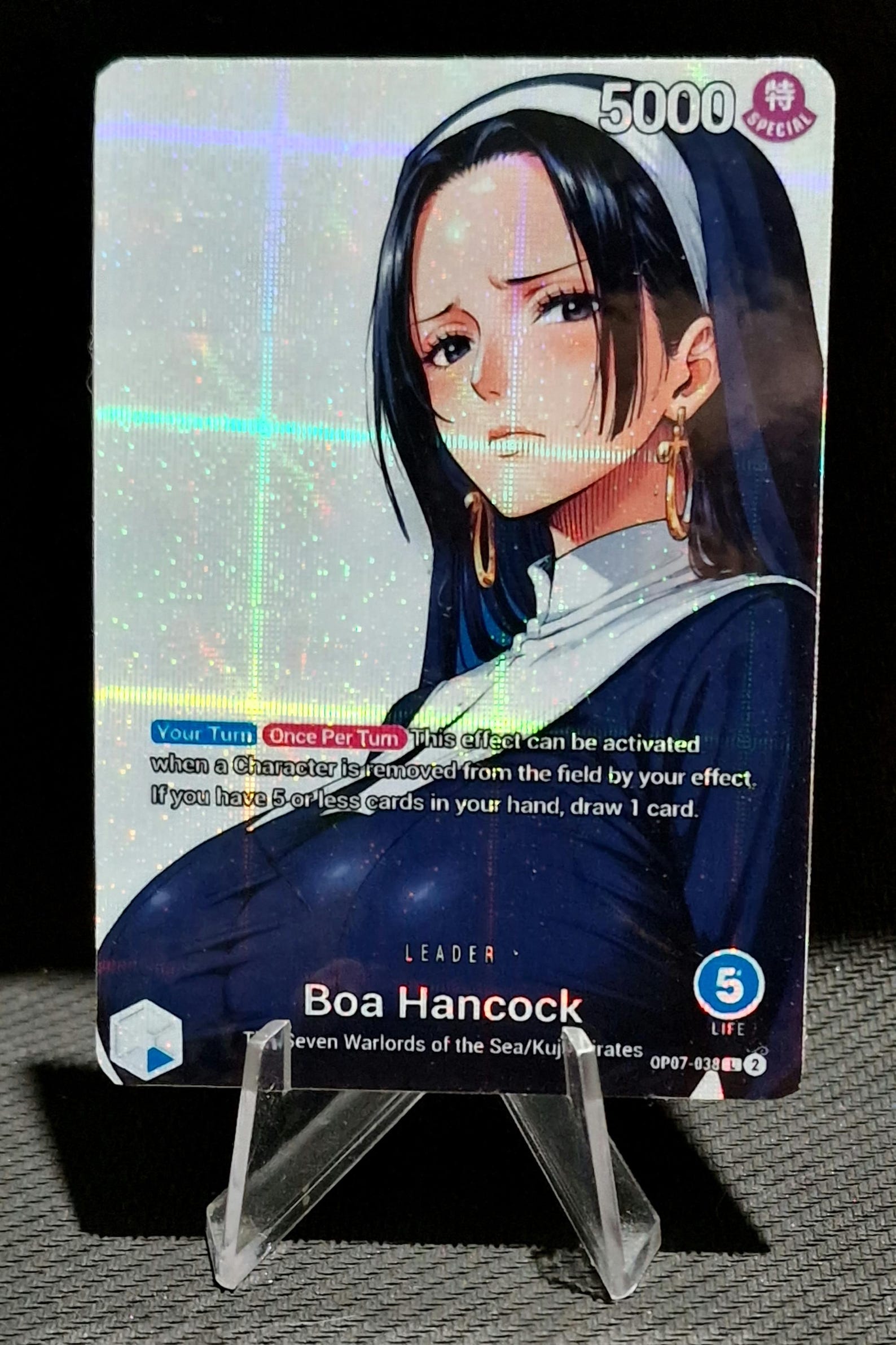 One Piece Card Holo - Boa Hancock Custom Leader OP07-038 Alt Art New ...