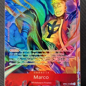 One Piece Proxy Card Holo - Edward Newgate Makino Marco Boa Hancock ...