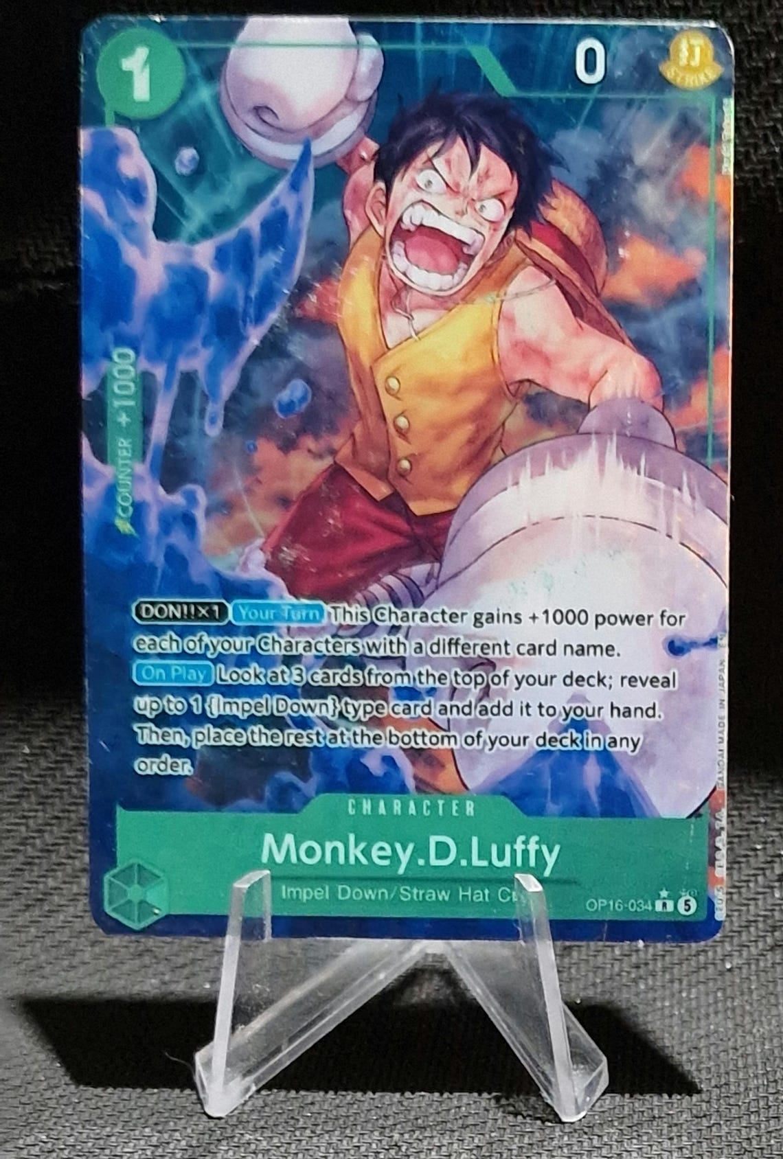 One Piece Proxy Card Holo - Monkey.d.luffy OP16-03 Alt Character - Etsy UK