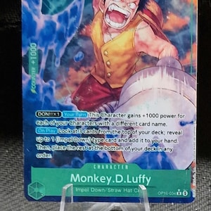 One Piece Proxy Card Holo - Monkey.d.luffy OP16-03 Alt Character - Etsy ...