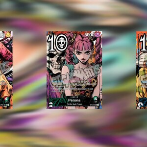 One Piece Special Leader Set JJBA Style Custom Card Trading Game Luffy ...