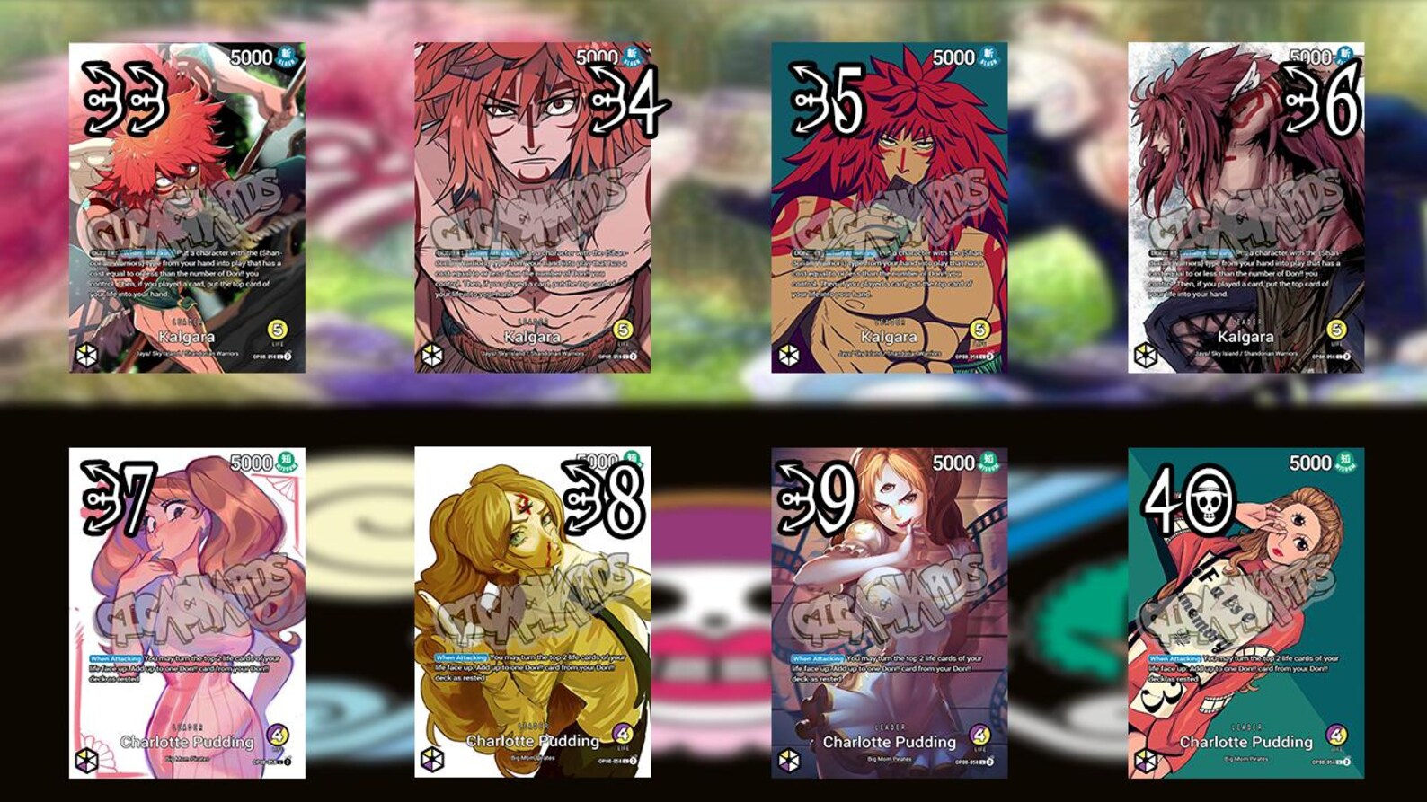 One Piece Leader 08 Custom Card Trading Game Waifu Carrot Charlotte ...