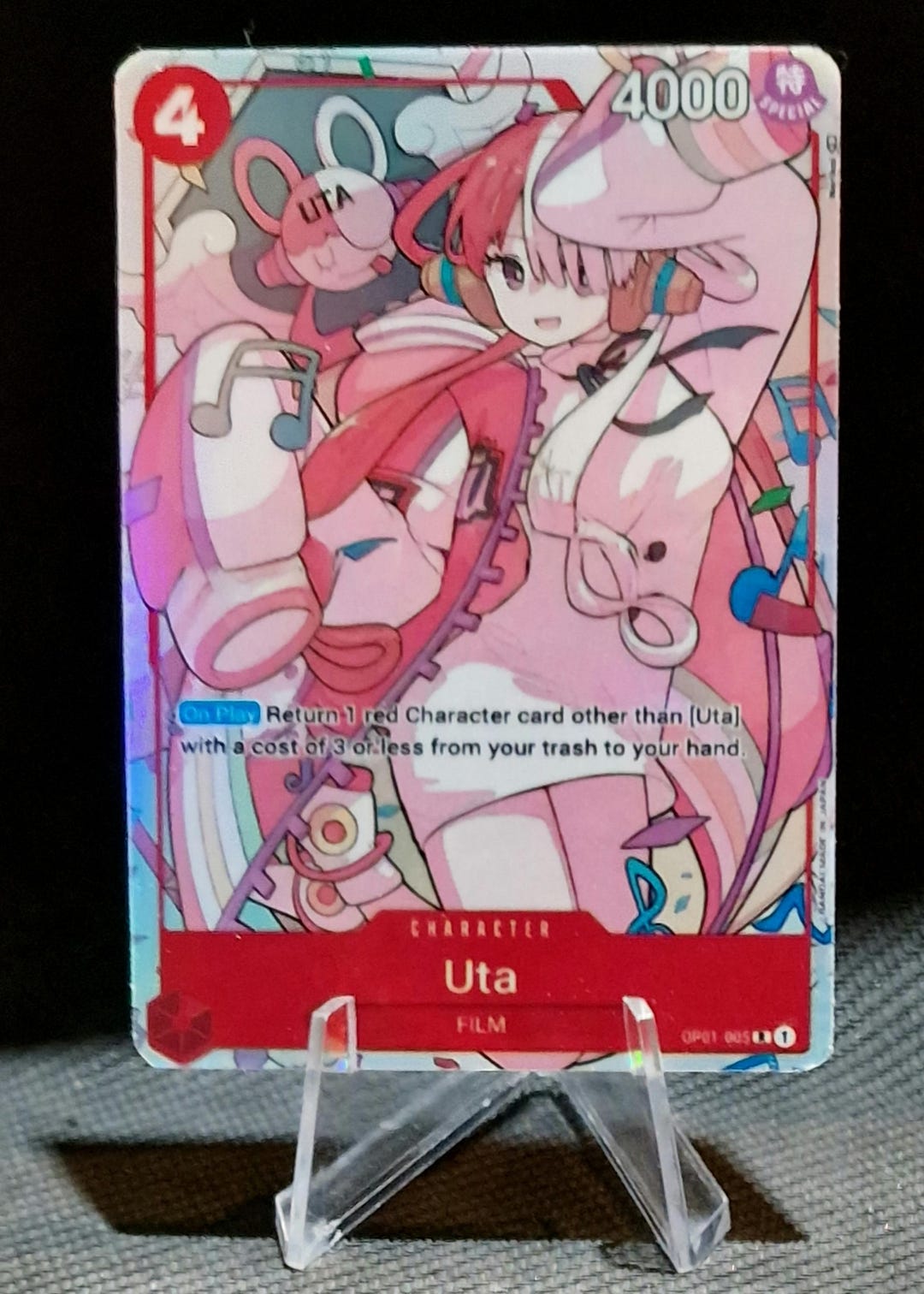 One Piece Proxy Card Holo - Uta OP01-005 Premium Card Collection Eng Version - Etsy