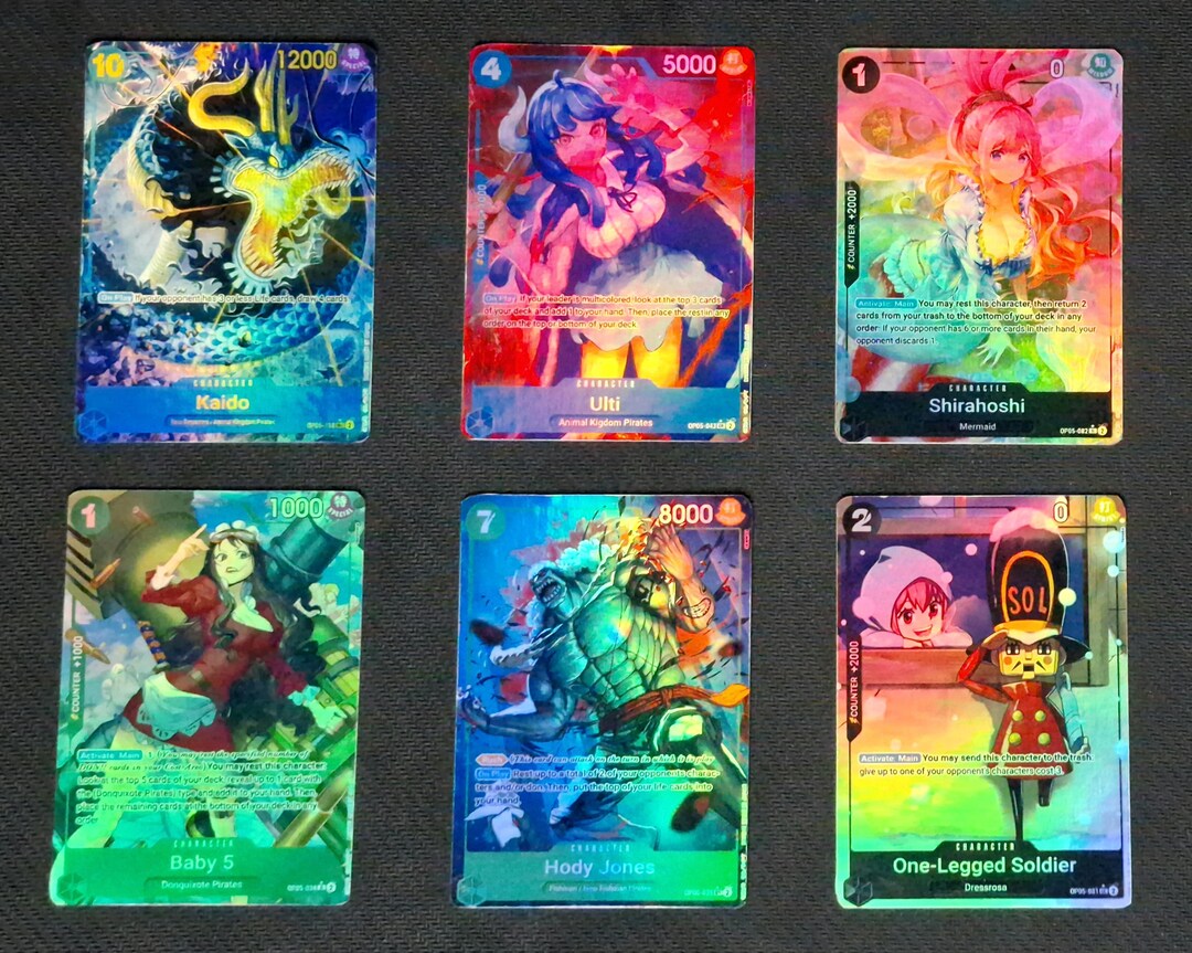 One Piece Proxy Card Holo - Kaido Ulti Shirahoshi Baby 5 Hody Jones One ...