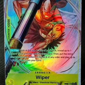 One Piece Proxy Card Holo - Nami Jewelry Bonney Wiper S-snake - OP08 ...