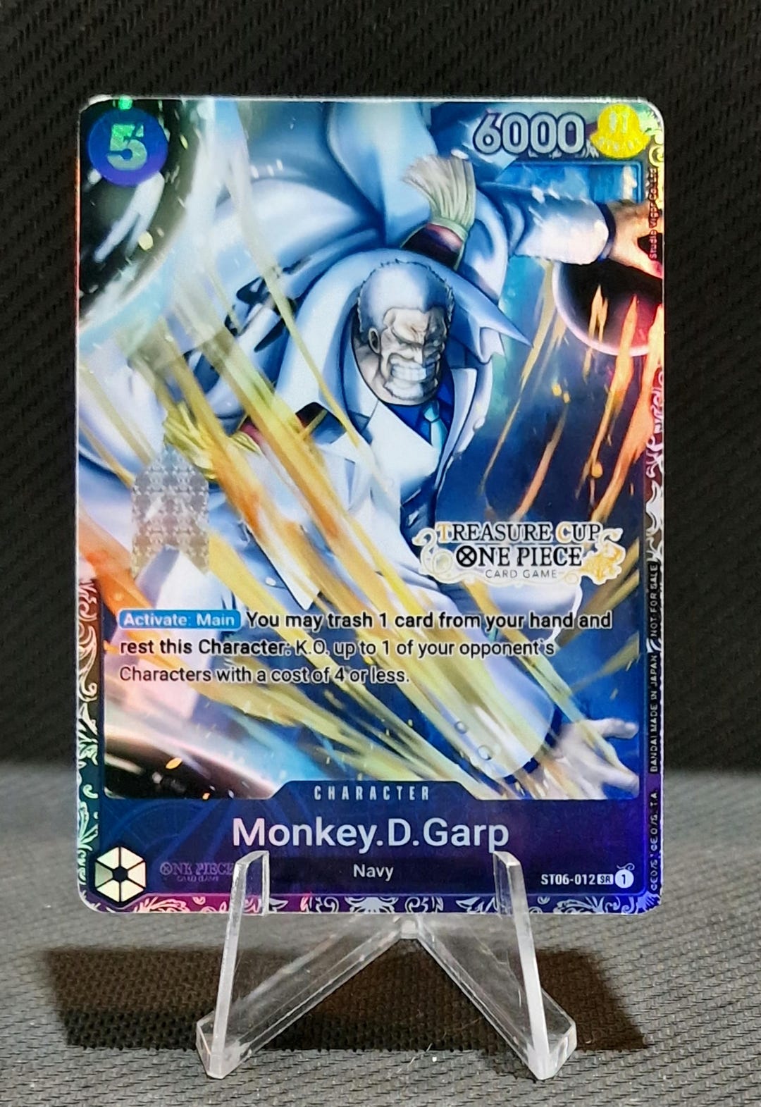 One Piece Proxy Card Holo - Monkey.d.garp ST06-8012 Treasure Cup 2024 Top 16 - Etsy