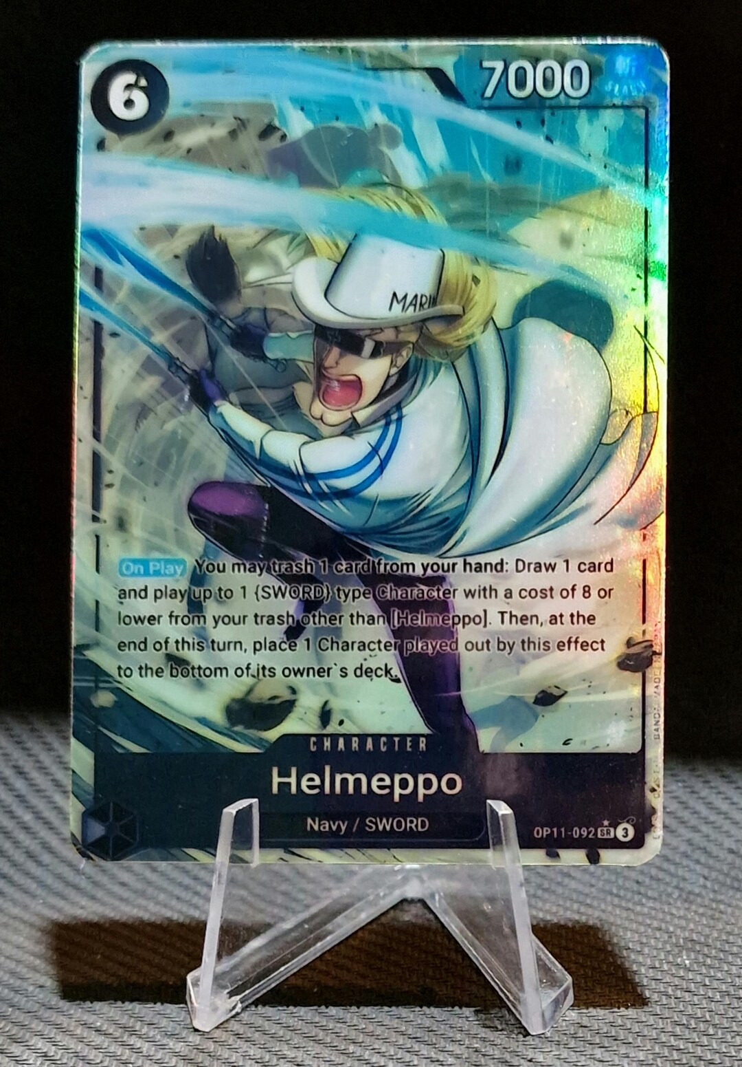 One Piece Proxy Card Holo - Helmeppo OP11-092 Character - Etsy