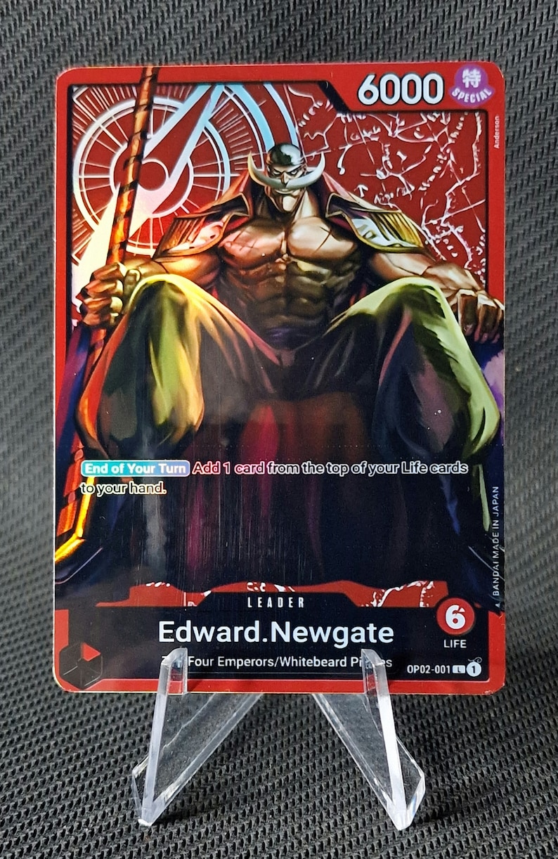 One Piece Proxy Card Holo - Edward Newgate OP02-001 Special Goods Set ...