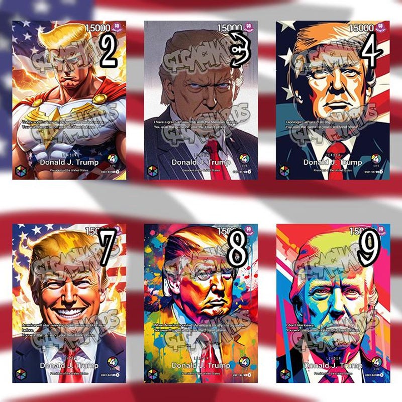 President Trump Trading Cards - Etsy