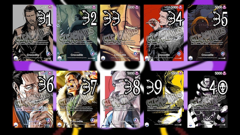 One Piece Leader 01 Custom Card Trading Game Doflamingo Kaido King ...