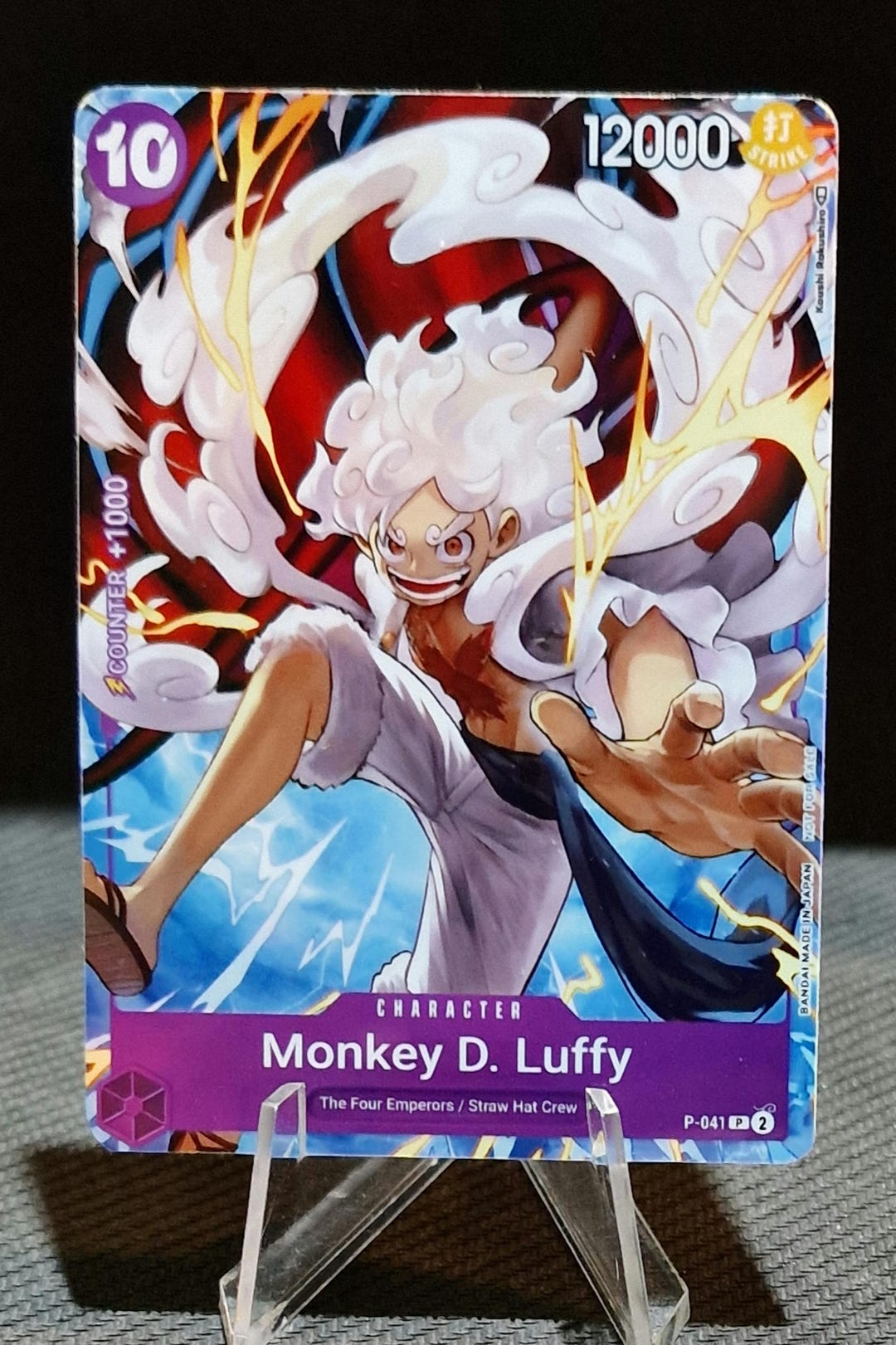 One Piece Proxy Card Holo - Monkey D. Luffy P-041 1st Anniversary Promo ...