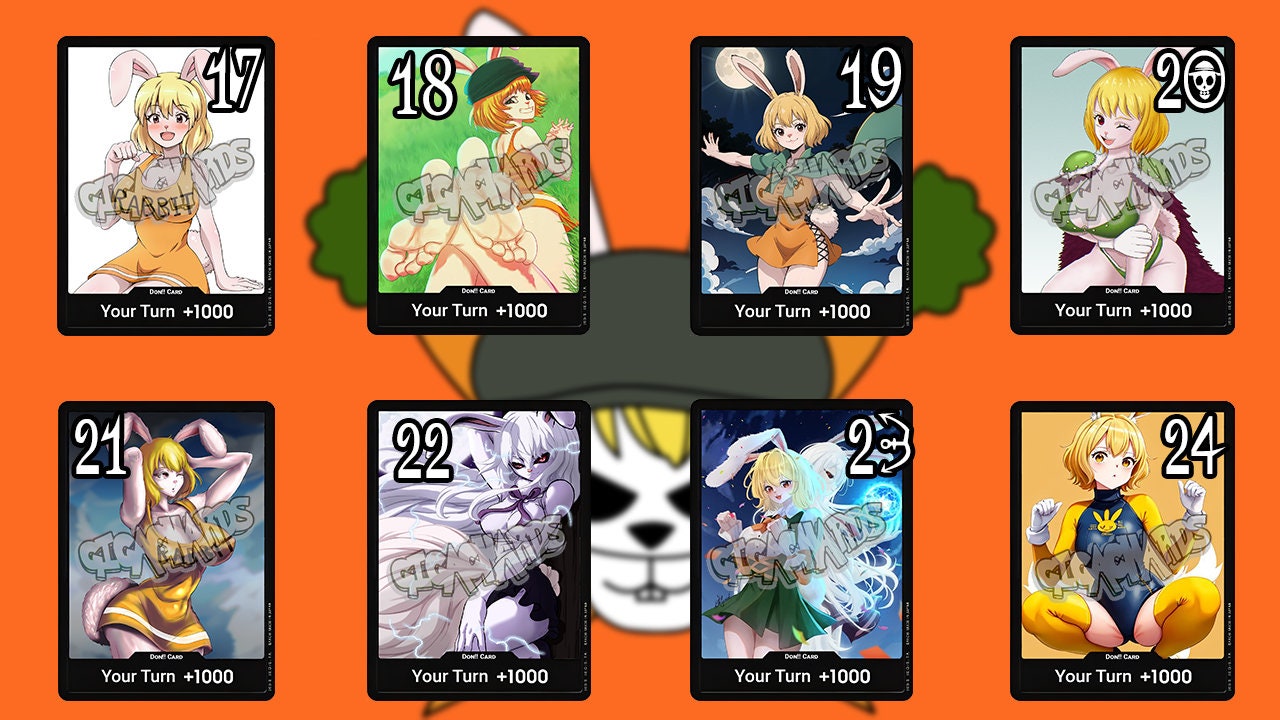 One Piece DON!! - Custom Card - Handmade - Carrot Set - Etsy