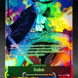 One Piece Proxy Card Holo - Sabo OP04-083 Character - Etsy