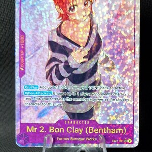 One Piece Proxy Card Holo - Mr 2. Bon Clay (bentham) EB01-061 Character ...