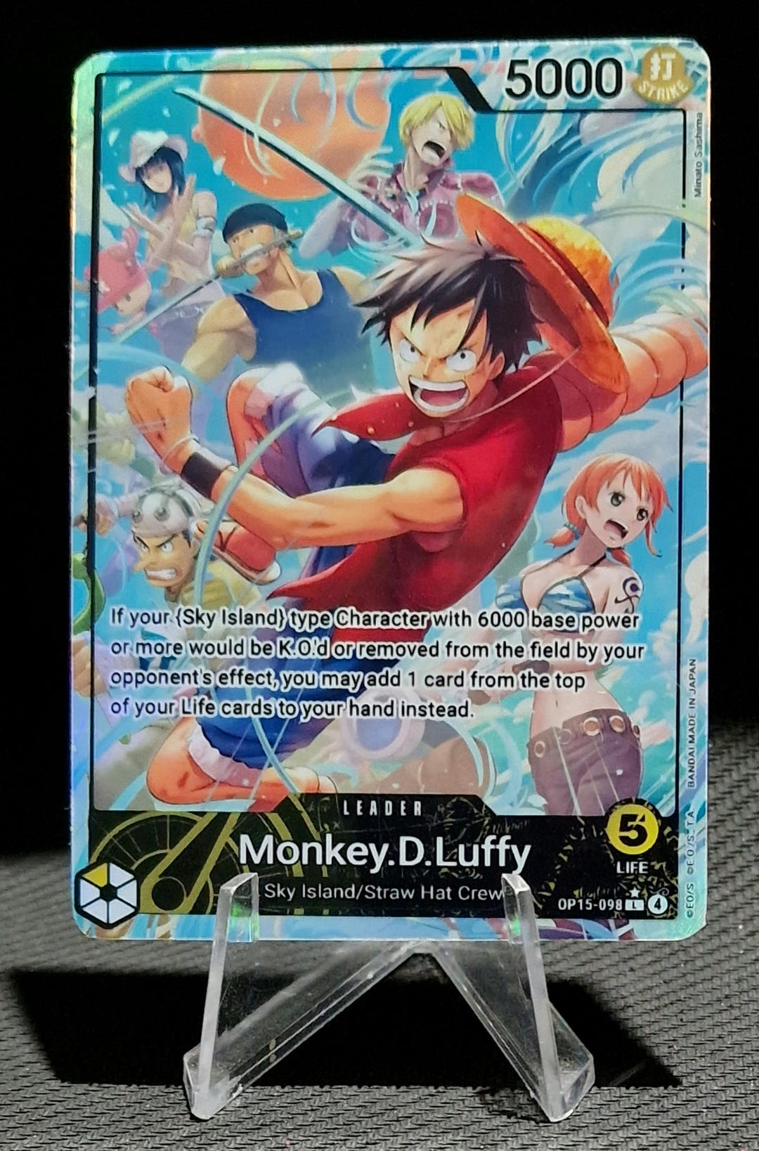 One Piece Proxy Card Holo - Monkey.d.luffy Leader OP15-098 Alt Art - Etsy