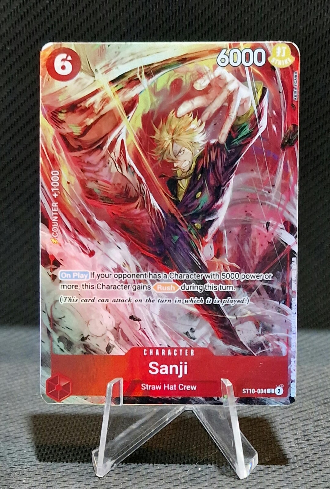 One Piece Proxy Card Holo - Sanji ST10-004 Character 8 Pack Battle Champion Promo ENG Version - Etsy