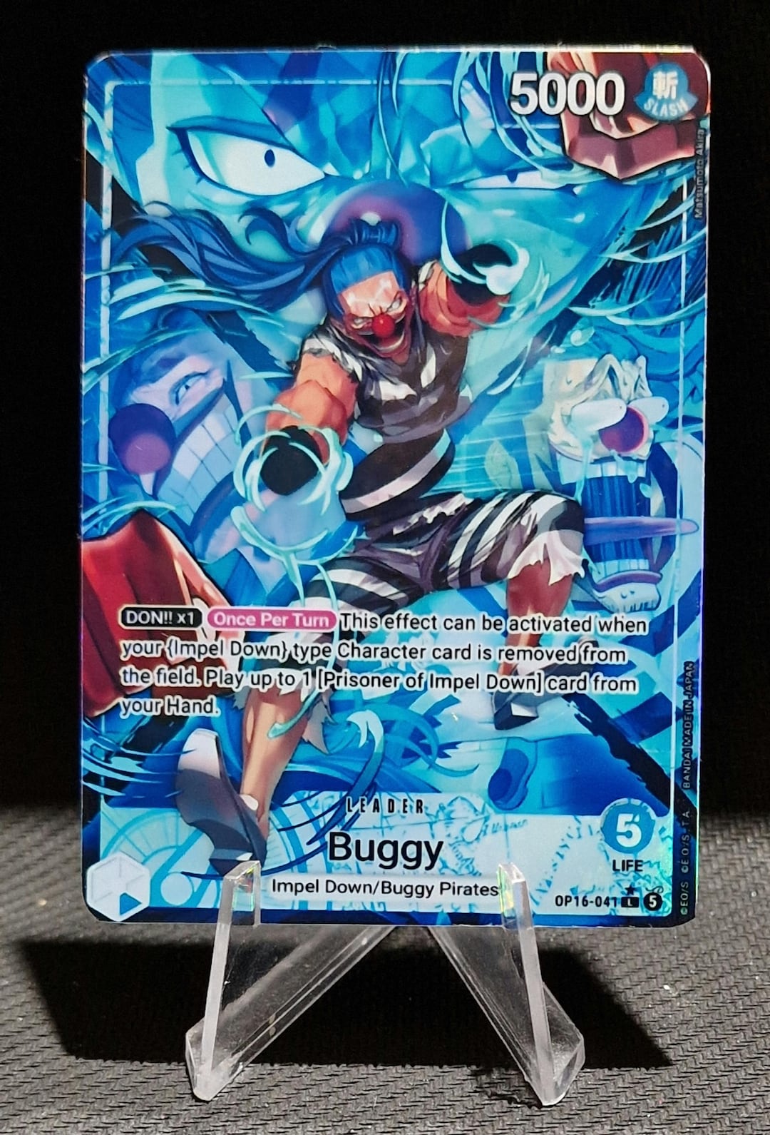 One Piece Proxy Card Holo - Buggy Leader OP16-041 Alt Art - Etsy UK