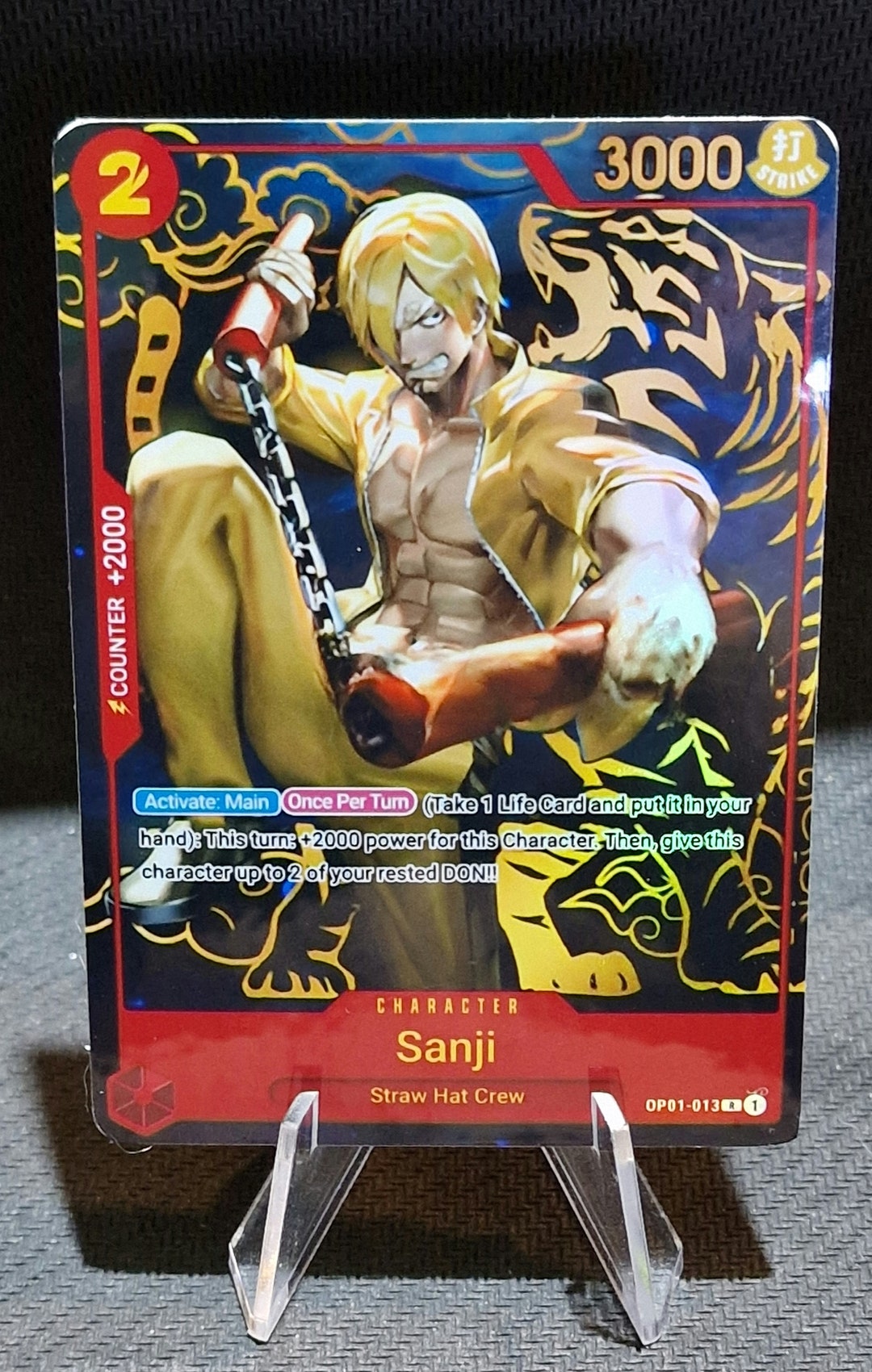 One Piece Proxy Card Holo - Sanji OP01-013 Character Exclusive 1st ...