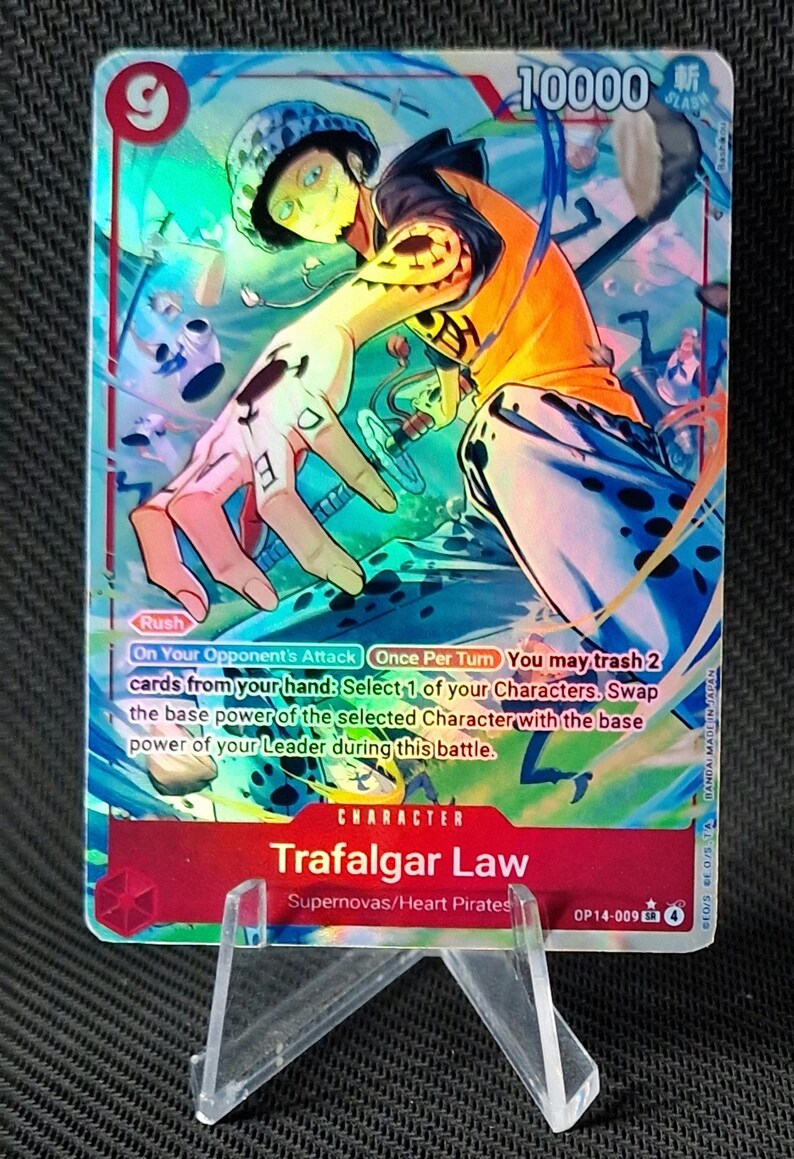 One Piece Proxy Card Holo - Trafalgar Law Monkey.d.luffy Roronoa Zoro ...