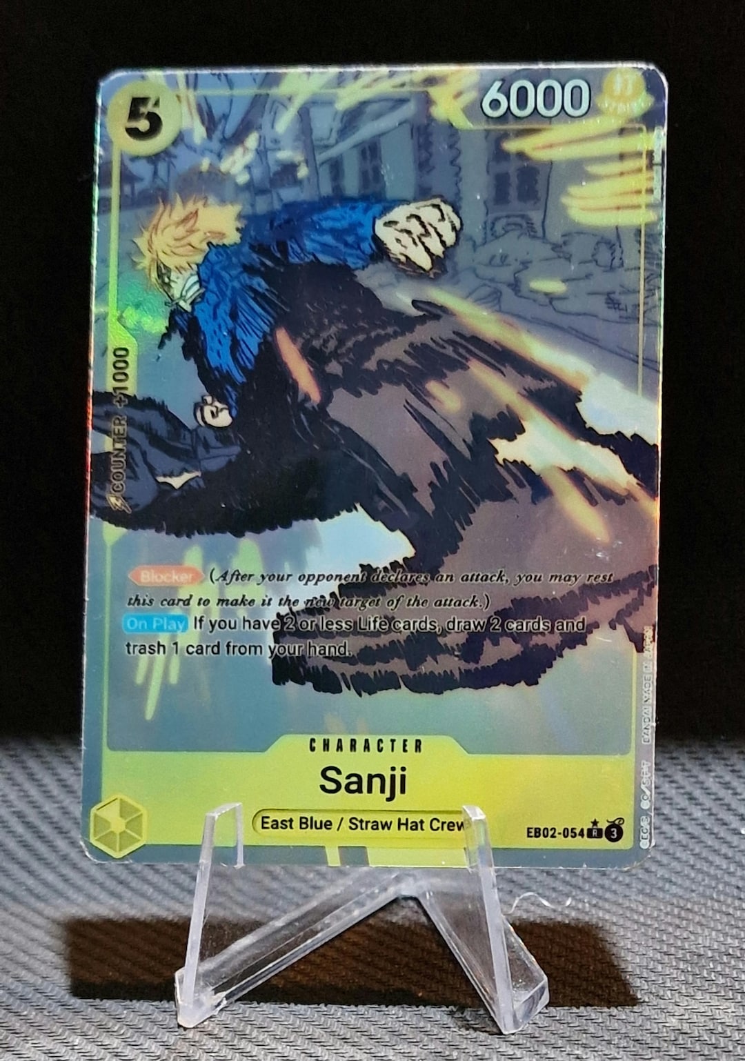 One Piece Proxy Card Holo - Sanji EB02-054 Character - Etsy