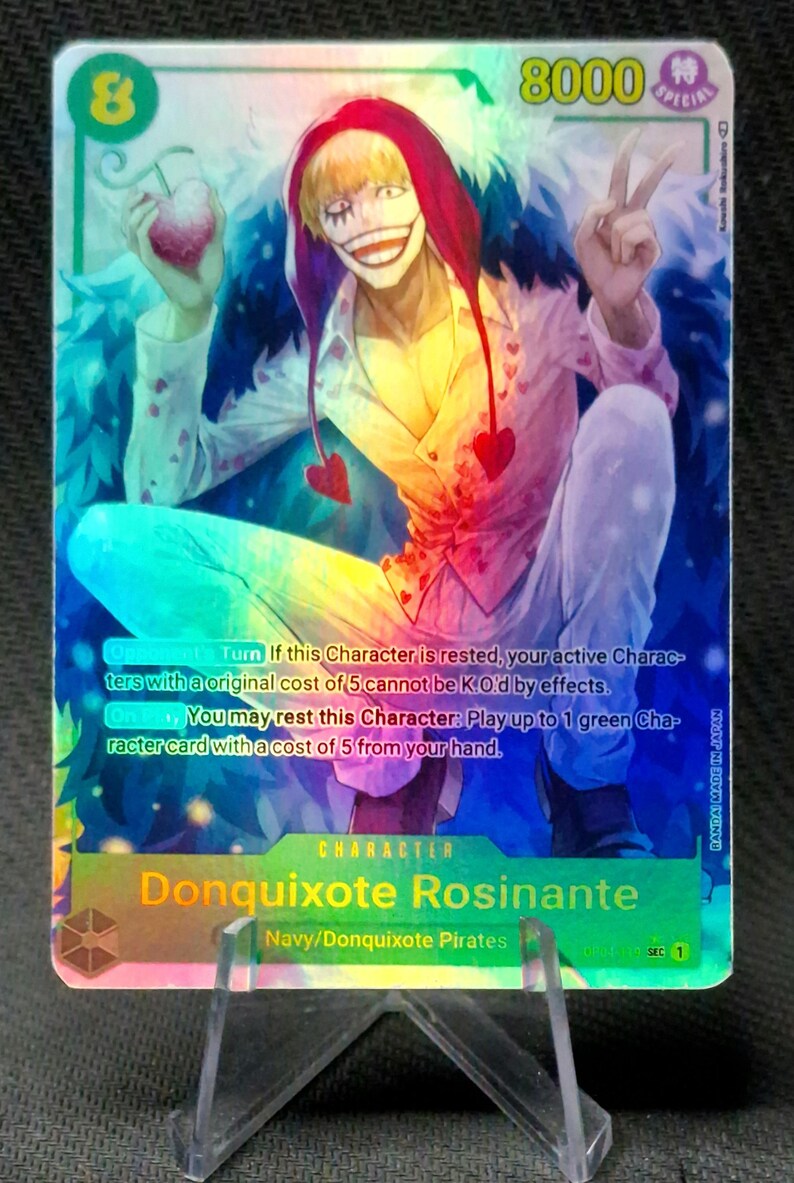 One Piece Proxy Card Holo - Donquixote Rosinante OP04-119 Character Sec ...