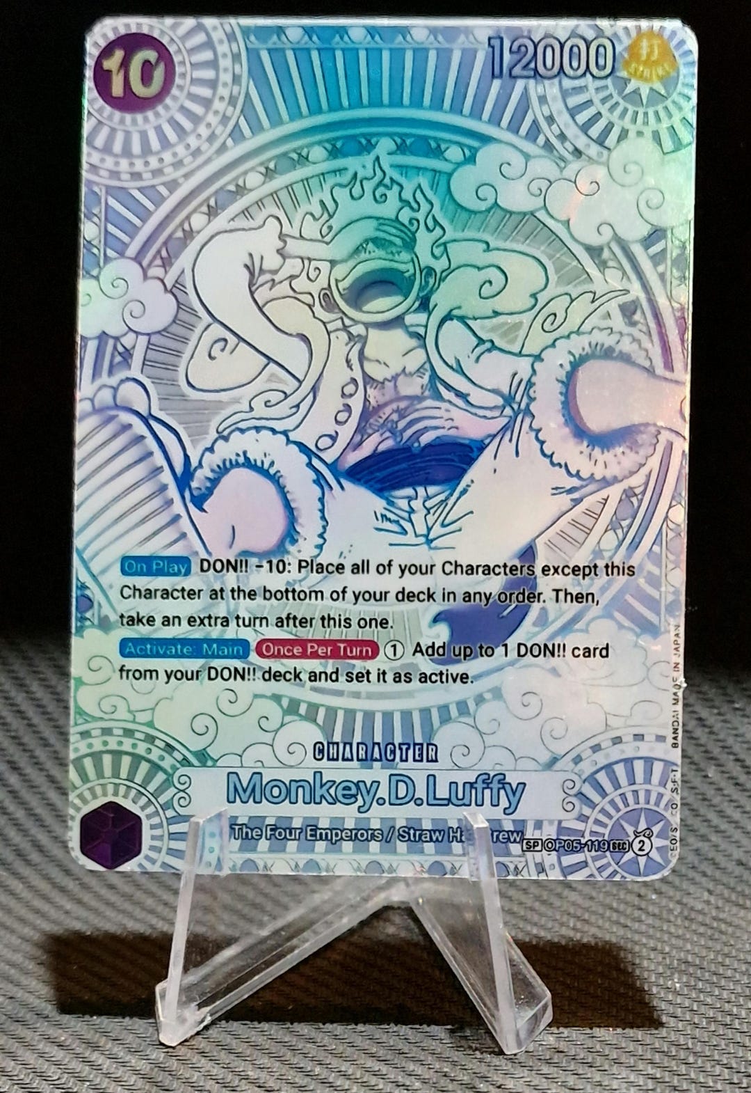 One Piece Proxy Card Holo - Monkey.d.luffy OP05-119 Special Character ...