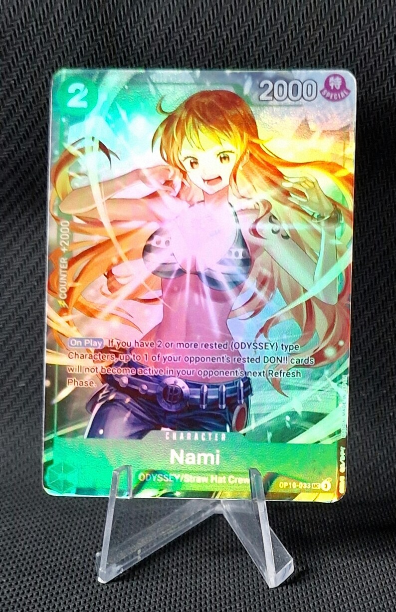 One Piece Proxy Card Holo - Nami OP10-033 Character Promo Pack Saikyo ...