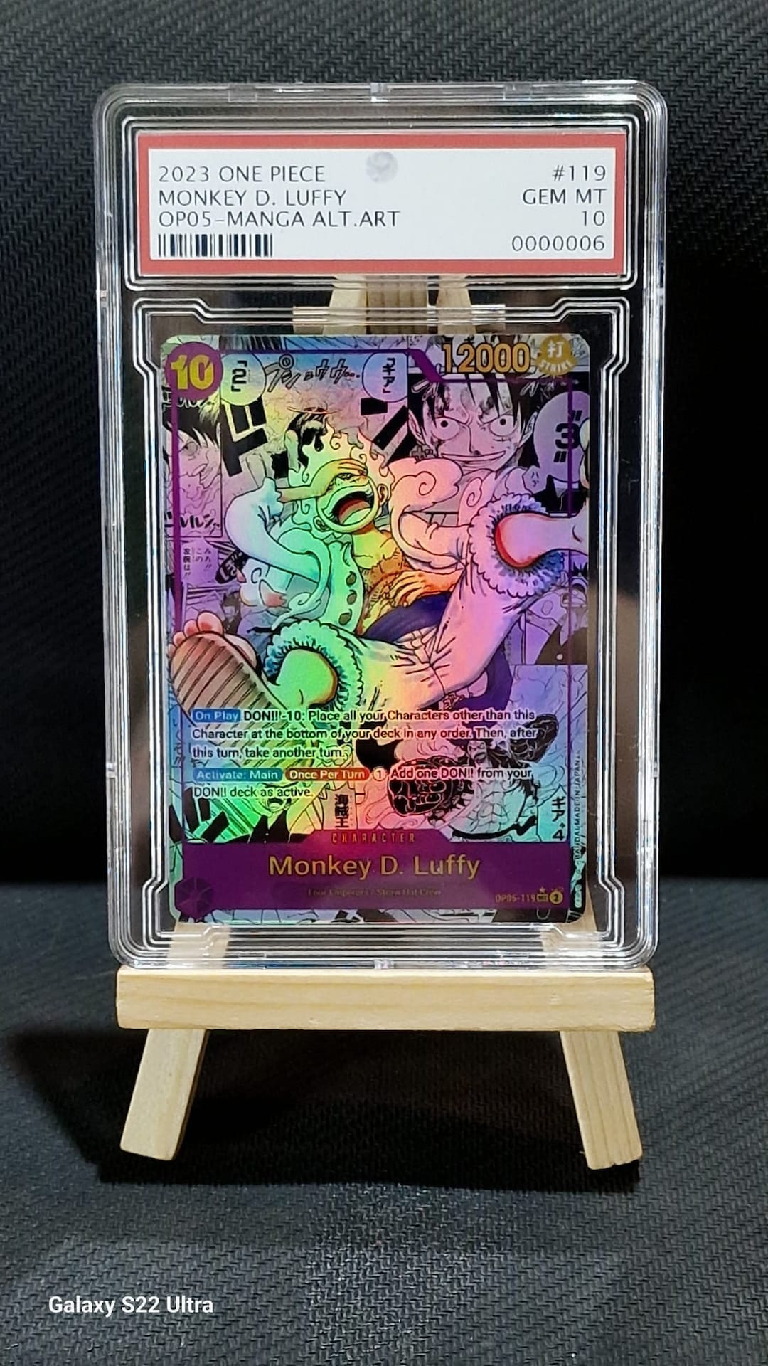 One Piece Card Grading Character Manga Art Proxy Gem Mint 10 Luffy Zoro ...